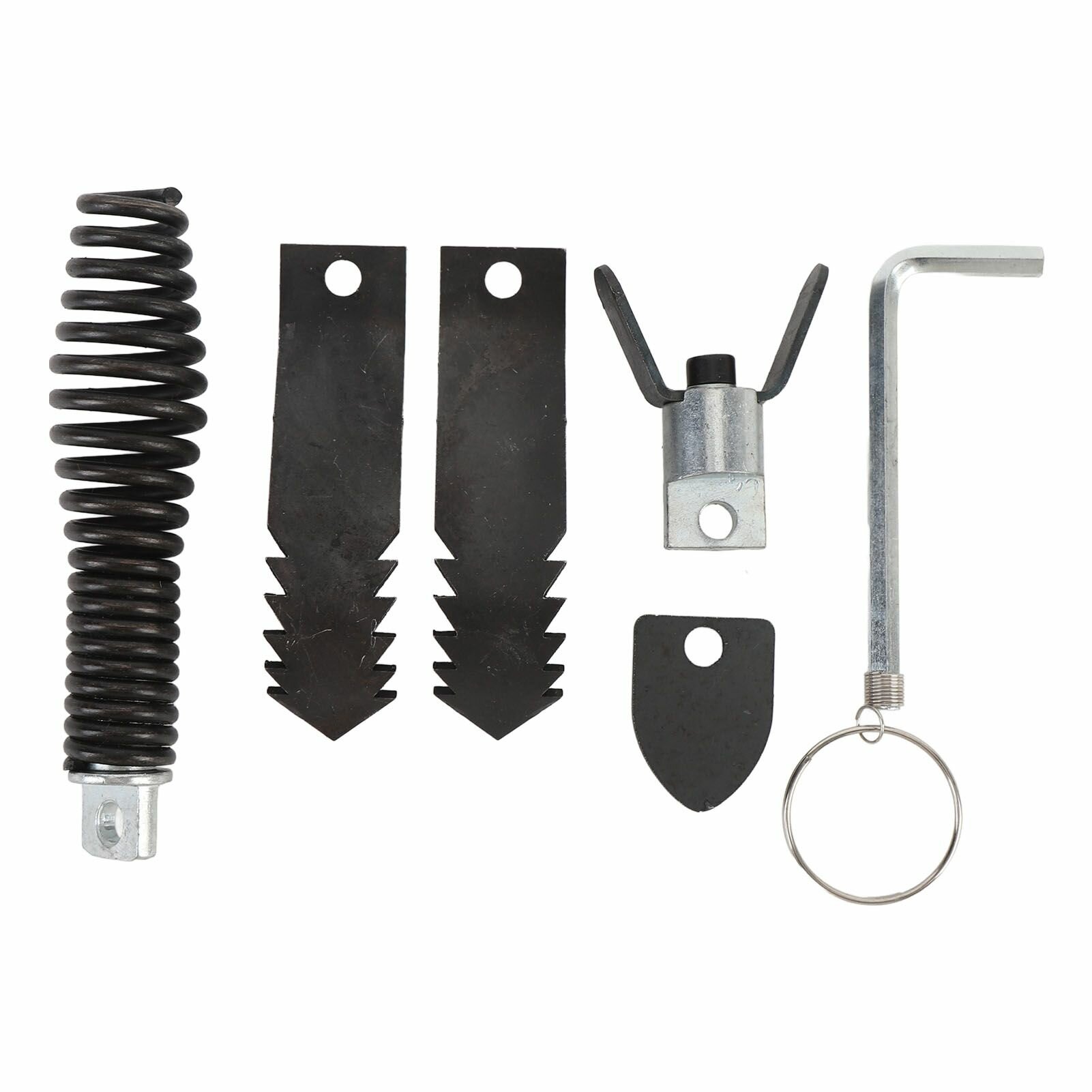 Набор из 6 насадок для прочистки канализации, металлические, подходит для шланга 5/16-3/4 дюйма