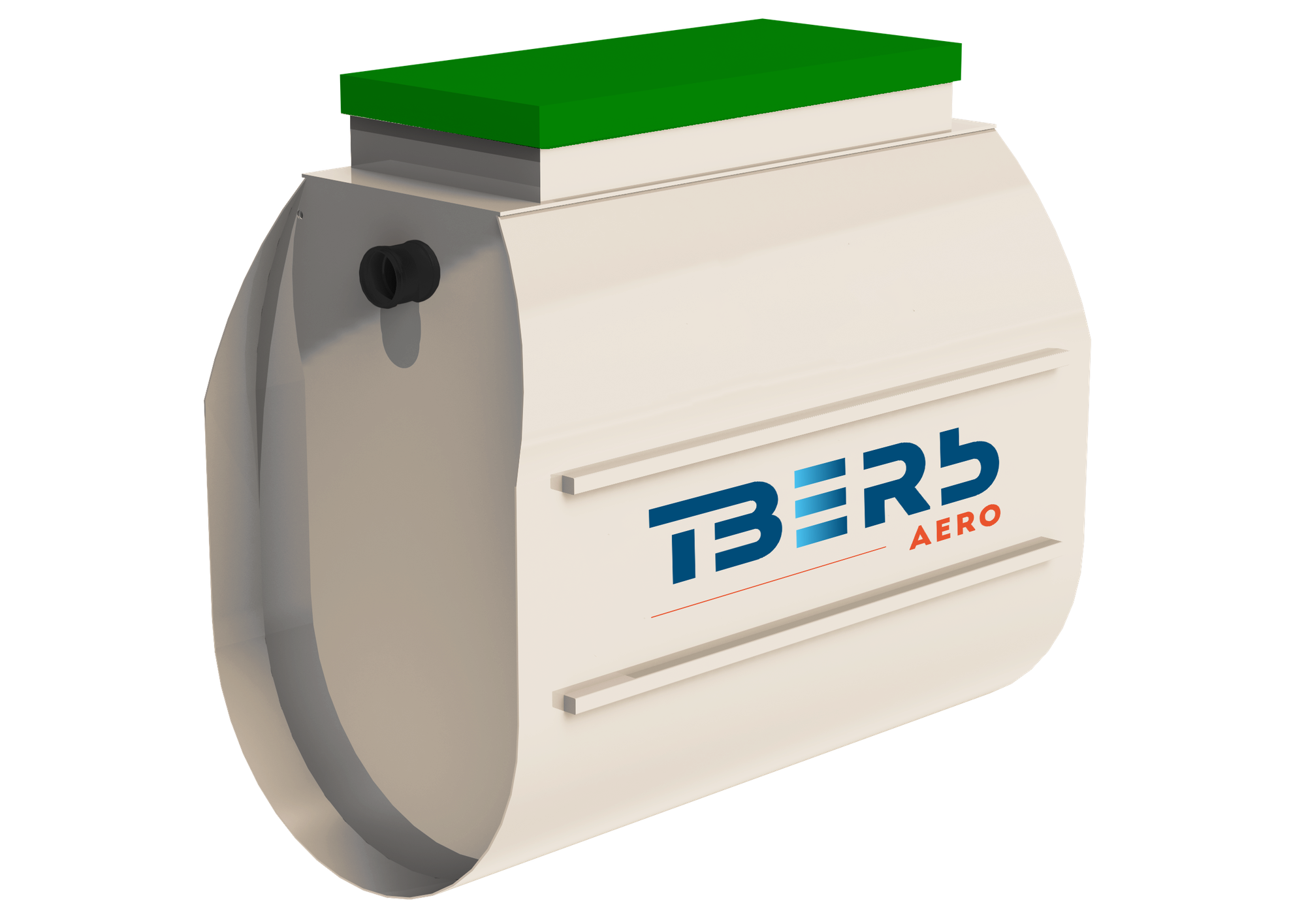 Тверь Аэро 0.5Н - станция биологической очистки в горизонтальном исполнении, компрессорная принудительная