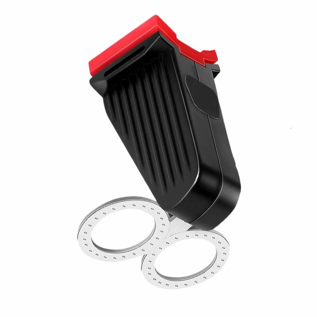 Задний фонарь для велосипеда в форме сердца/круга, светодиодный, с USB-зарядкой, - Круглый