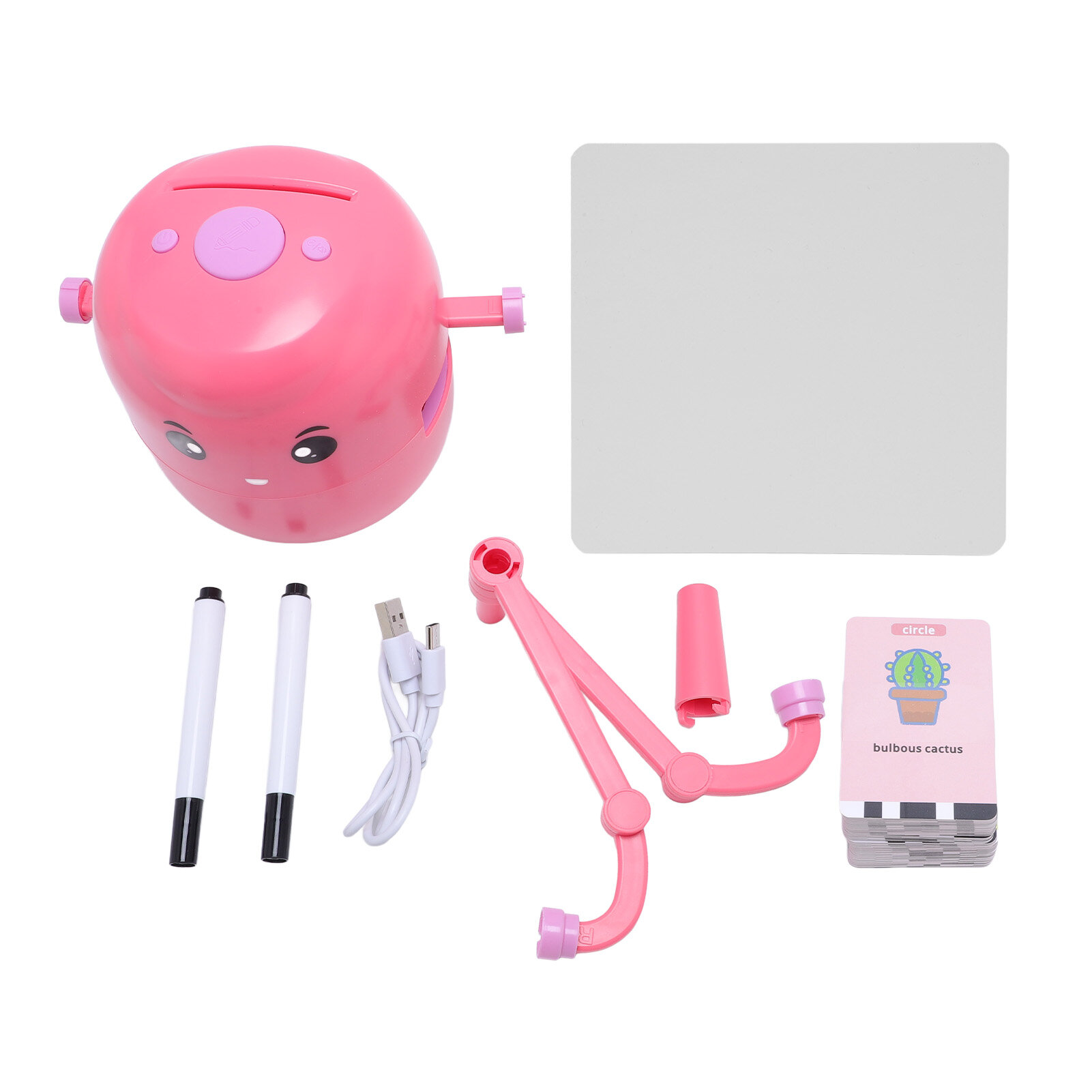 Smart Drawing Robot Children Art Enlightenment Interactive Early Educational Automatic Toy For Aged 5 and Above Rose Red