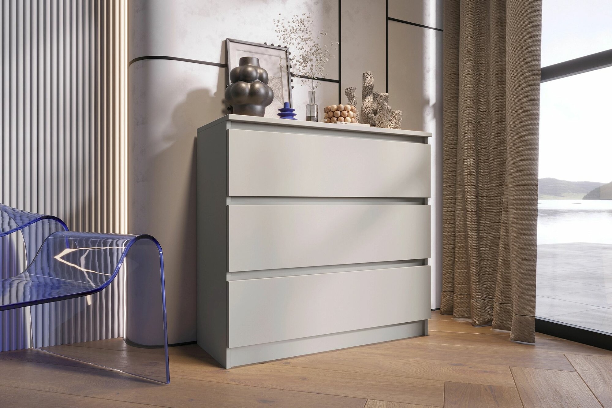 Комод Челси 800 3 ящика Кашемир