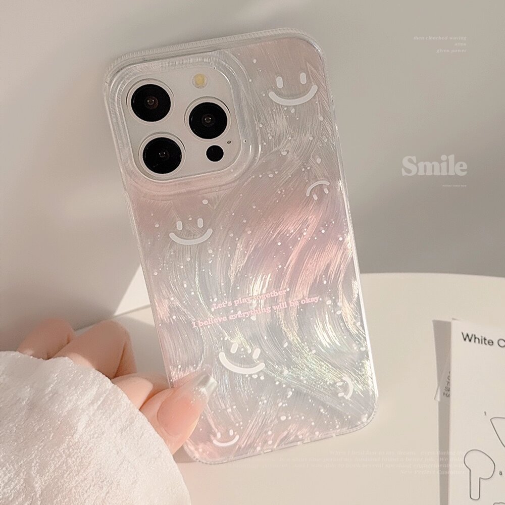 Чехол для iPhone 11 из мягкого TPU с розовой градиентной улыбкой, защита от царапин, женский аксессуар для смартфонов