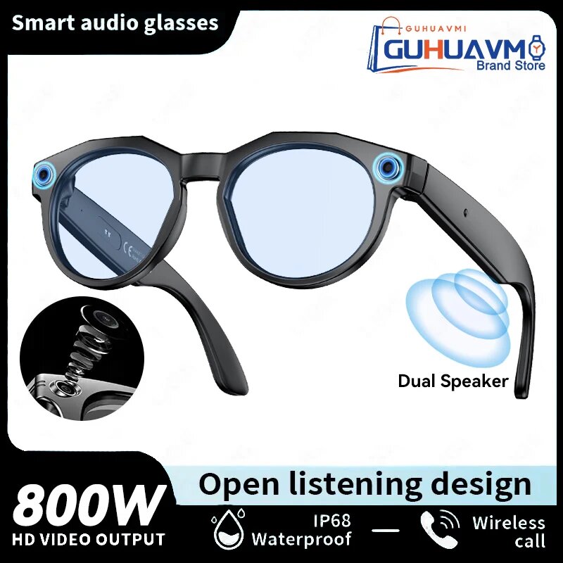 2026 AI Smart Glasses Multifunctional Camera Color-Changing Bluetooth Call HD Voice Assistant Music Player Translation Glasses