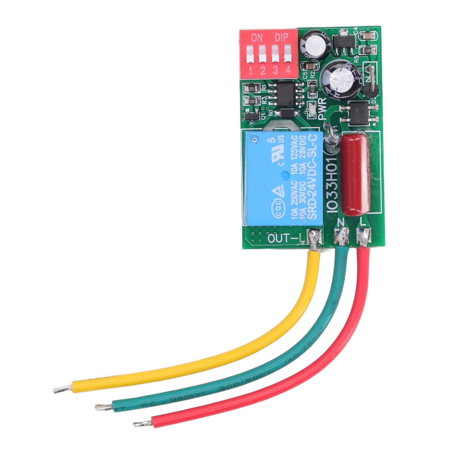 Relay Switch Adjustable Timer Timing Delay 110V‑220V Input 1 Channel Output for Control