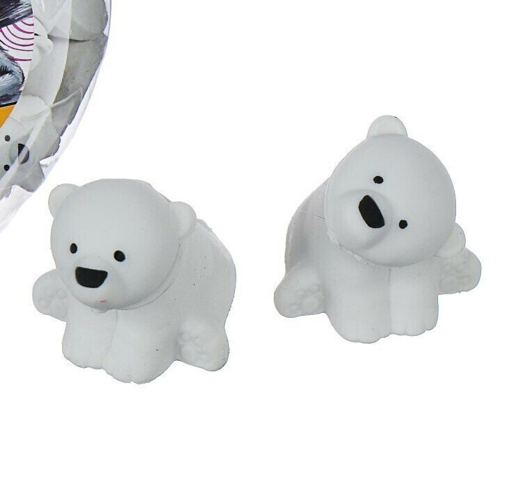 !09 Ластик (набор 5 штук) фигурный "Мишка"