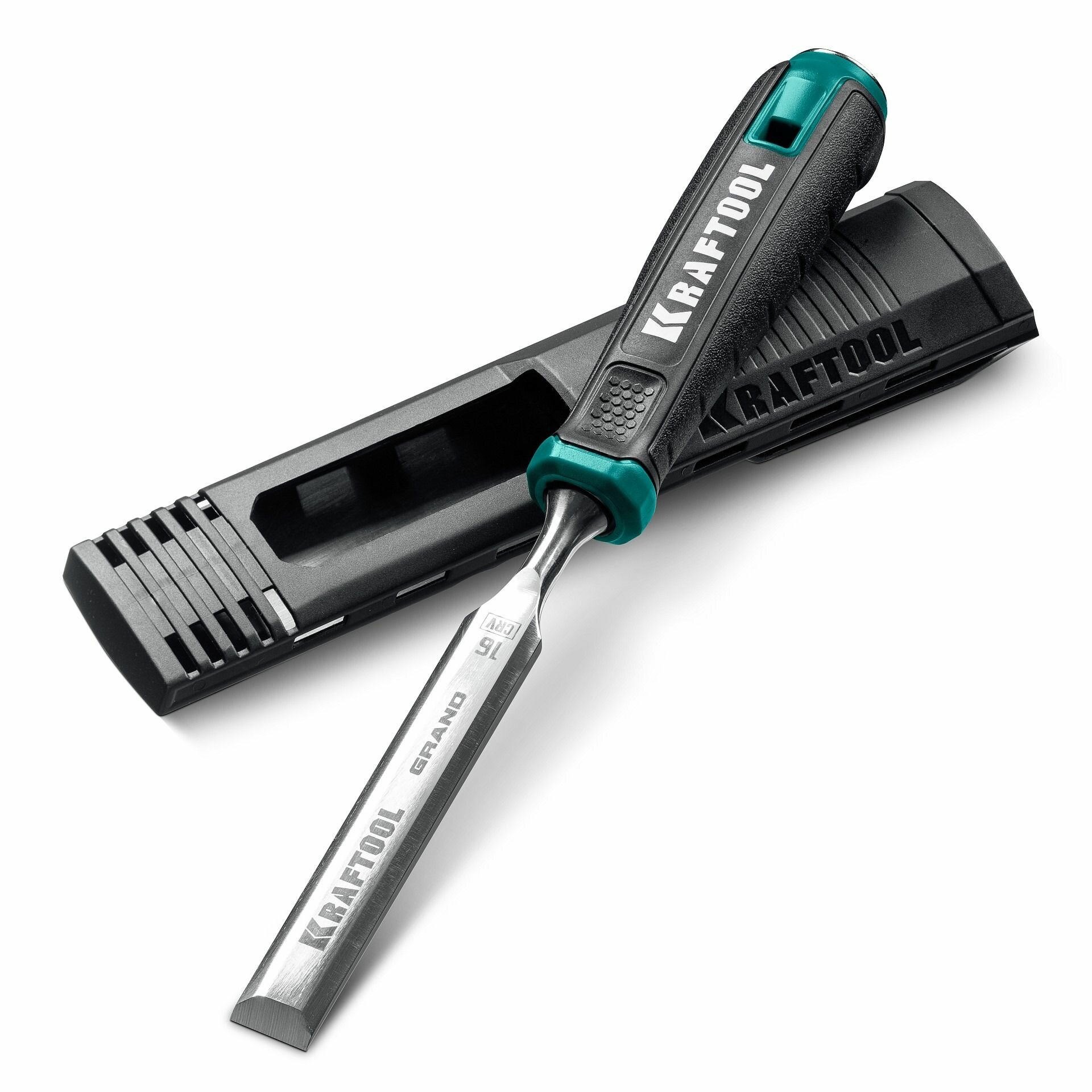 Стамеска-долото с двухкомпонентной рукояткой, KRAFTOOL GRAND, 16 мм