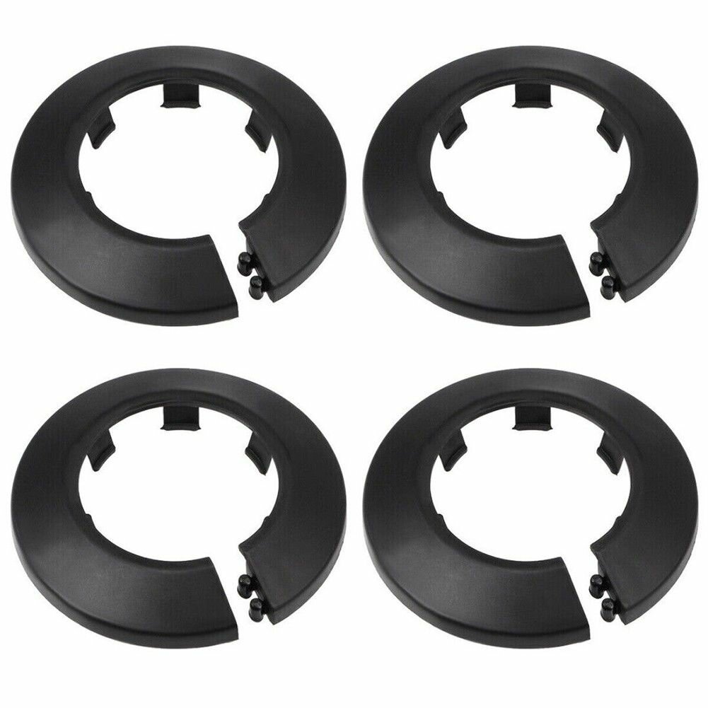 OZ-INAP 4X 50 мм декоративная крышка для трубы из полипропилена, пластиковая накладка на водопроводную трубу, черная, HL