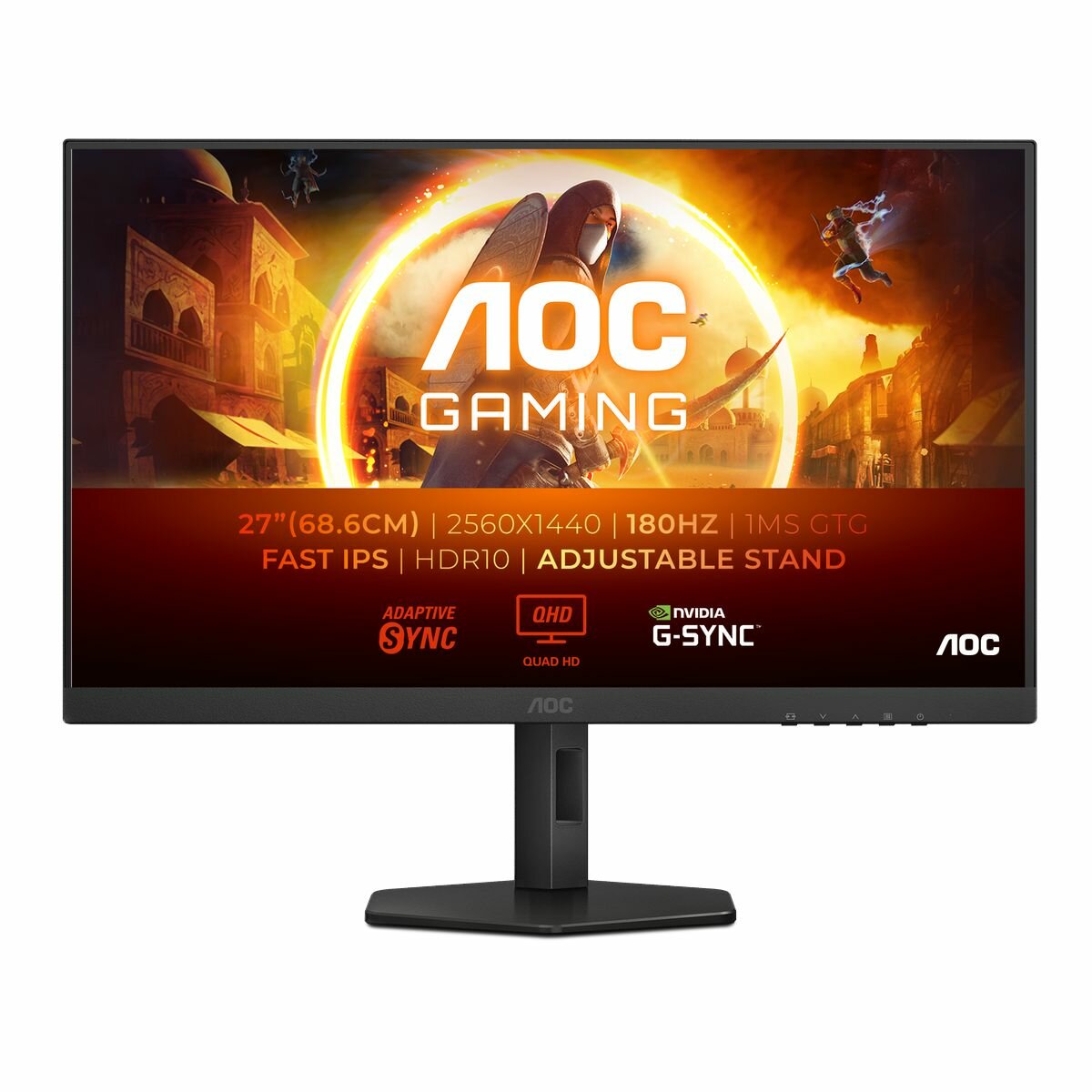 27" Монитор AOC Q27G4XF, IPS, 2560x1440, 180 Гц (Q27G4XF)