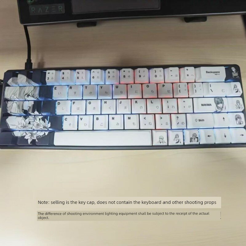 Колпачки для клавиатуры Machima PBT с сублимационной печатью, совместимые с Wooting Night Demon EZ63, Made68, EV63,