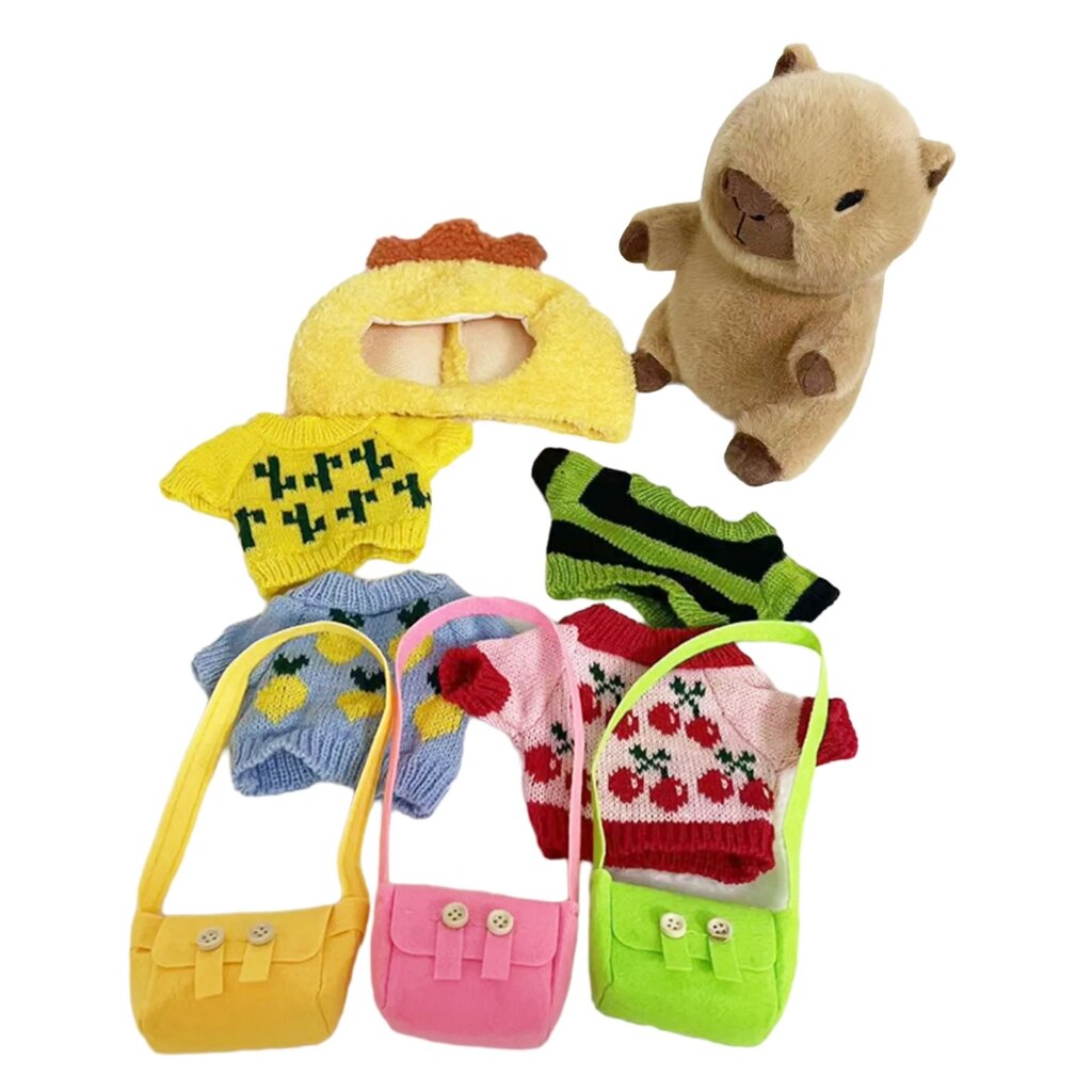 Одежда и аксессуары для капибары, мягкие игрушки, игрушка капибара, мягкая кукла капибара, игрушка для раннего образования для малышей