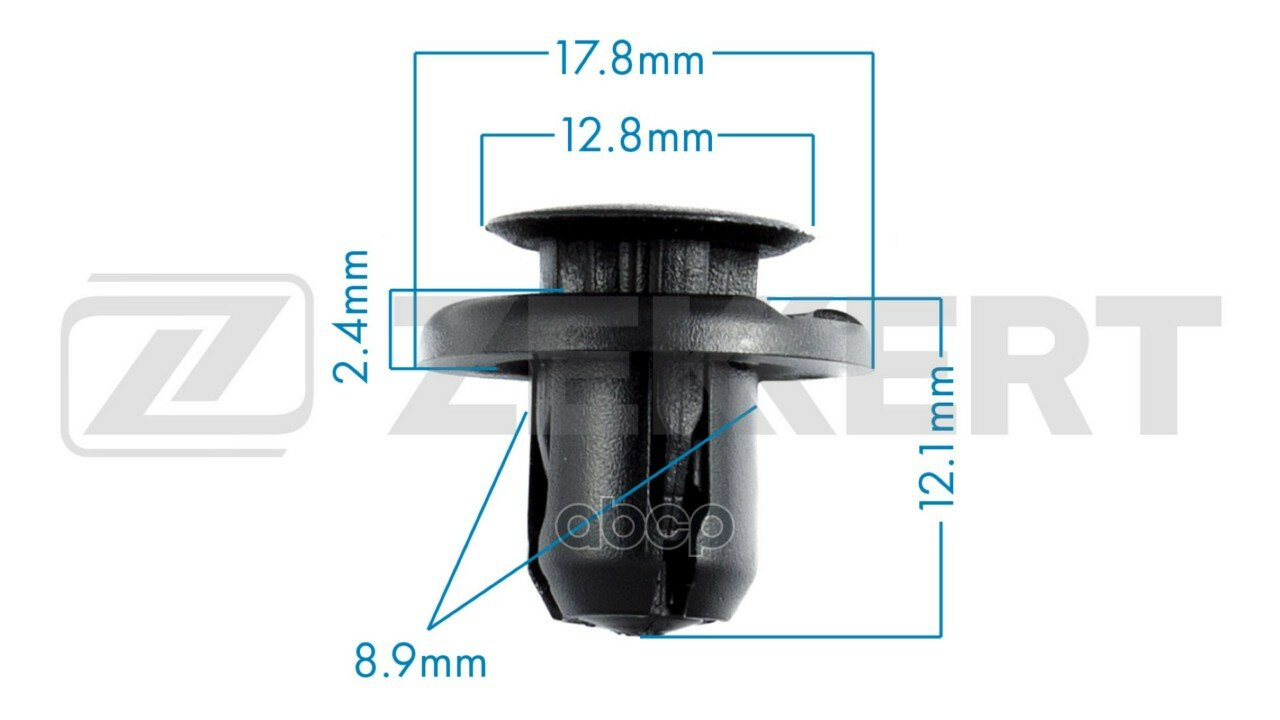 Клипса крепёжная Toyota (миним. кол-во заказа 10 шт) Zekkert арт. be-2113