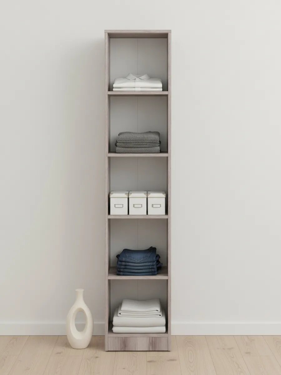 Шкаф пенал FRESTER распашной для одежды с полками в спальню, от производителя