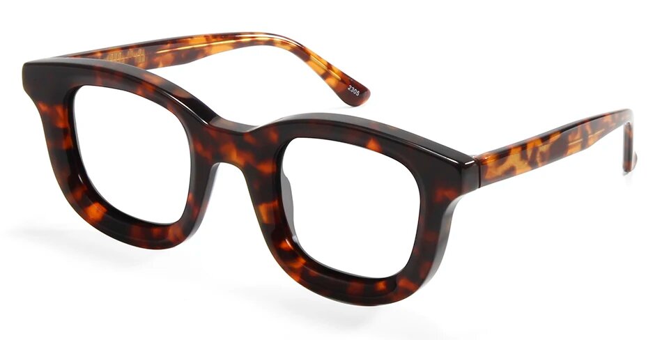 ESNBIE Ретро круглые очки из ацетата TORTOISE