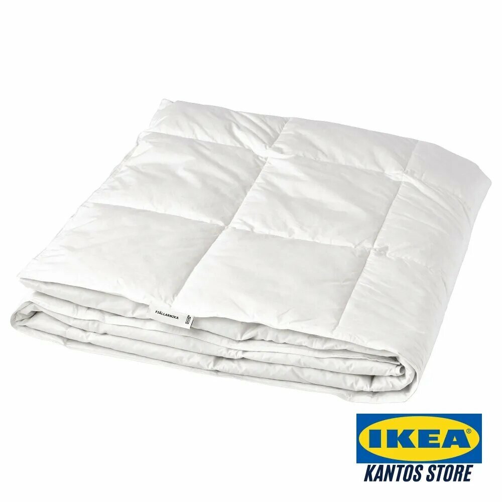 IKEA Одеяло Двуспальный 240x220 см, Летнее, с наполнителем Утиный пух, комплект из 1 шт