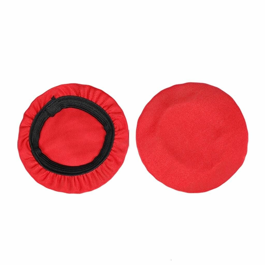 Амбушюры для наушников, (1 пара) одноразовый эластичный защитный чехол для наушников из лайкры, универсальные наушники 9 11 см-красный