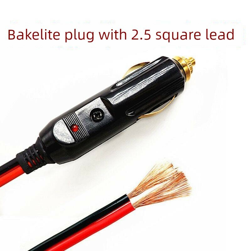 Универсальный автомобильный кабель-переходник от прикуривателя 12В/24В на 220В, высокомощный инвертор Чистая медная