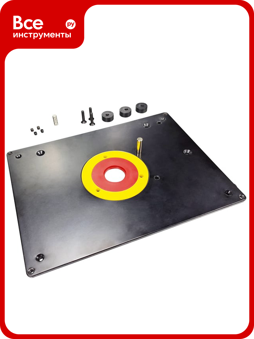 Плита пластиковая c упором (310x230x10 мм) для фрезерного стола Uniq tool UT-TAB03