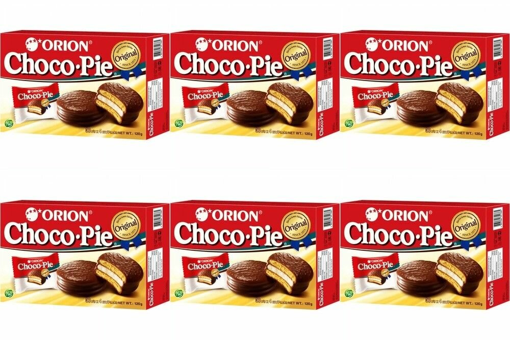 Choco Pie Печенье Orion 120 г, 6 уп.