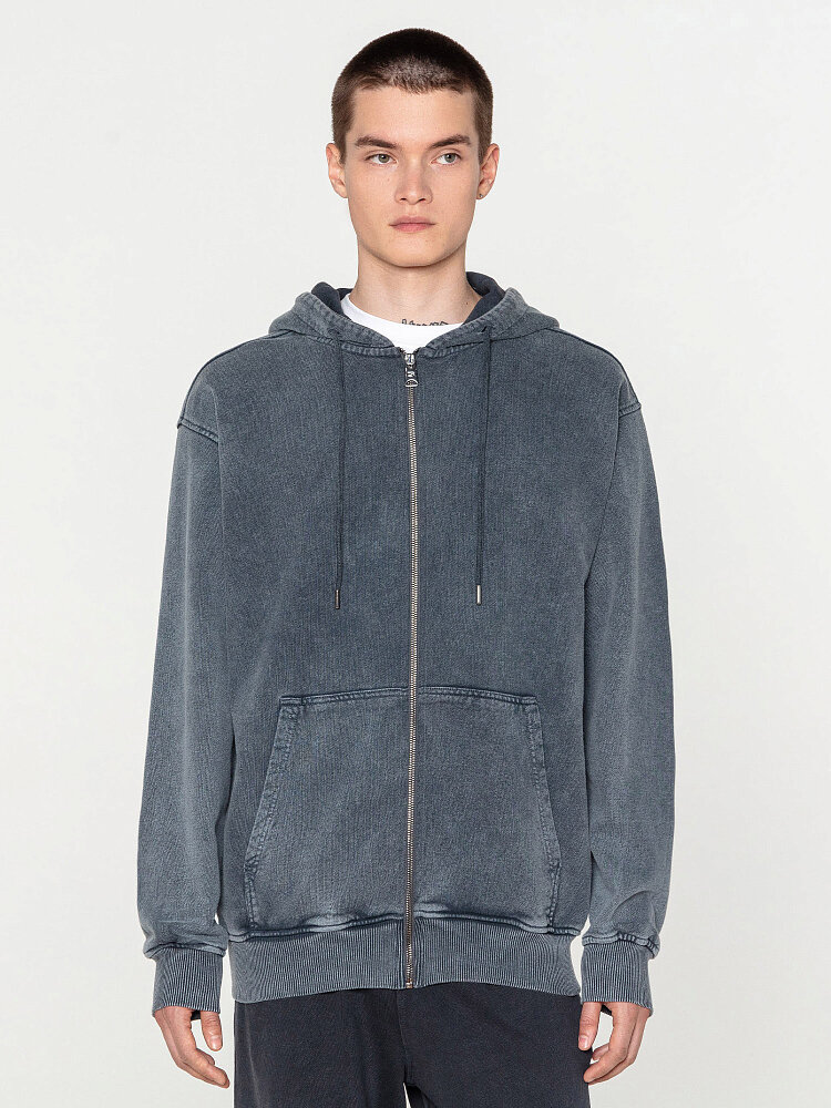 Толстовка Hoodie Washed Full Zip French Terry