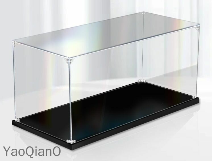 Бокс акриловый , бокс для моделей, футляр для моделей, подставка из оргстекла, витрина для хранения, 25x15x15 см, Не содержит строительных блоков, Подходит для 76385