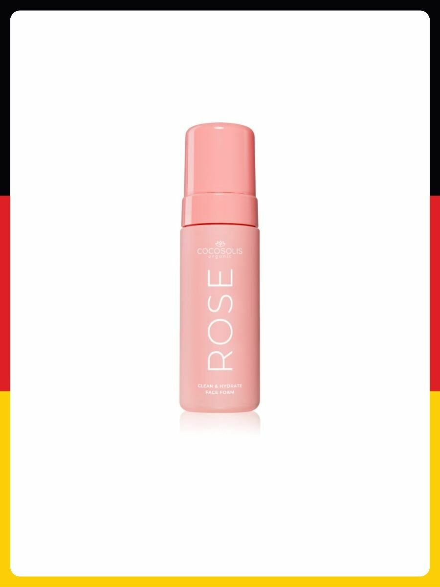 Средство для умывания Cocosolis ROSE Clean & Hydrate Face Foam Cleansing Foam for the Skin with Moisturizing Effect, 150 мл