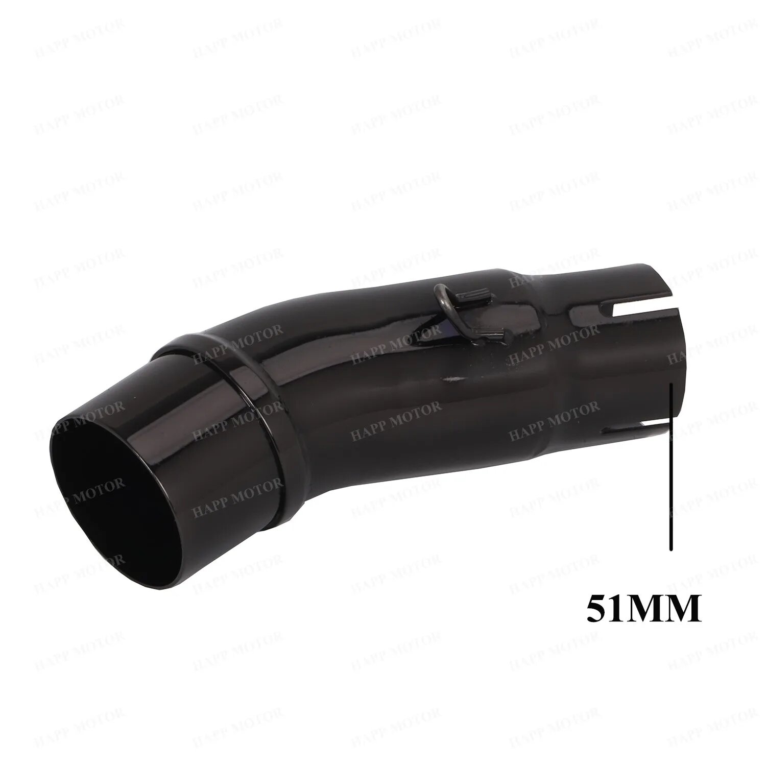 Надевается для Kawasaki Z400 Ninja 400 2017-2024/Ninja 500 2025, средняя выхлопная труба мотоцикла, соедините 51 мм, глушитель z500, выхлоп Black