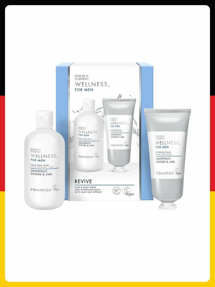Набор уходовой косметики Baylis & Harding Wellness For Men Revive Gift Set for Men Grapefruit, Ginger & Lime Fragrance