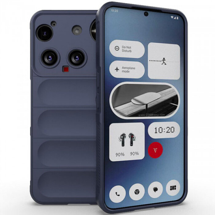 Flex Silicone Противоударный чехол для Nothing Phone 3 с защитой камеры и микрофиброй