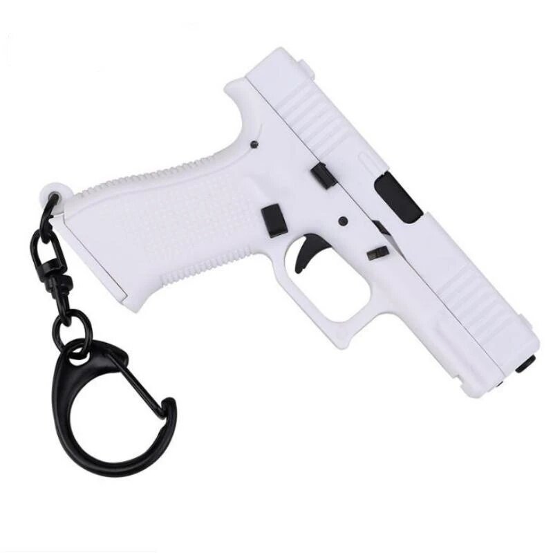 Брелок Glock G45 белый, тактический, из пластика