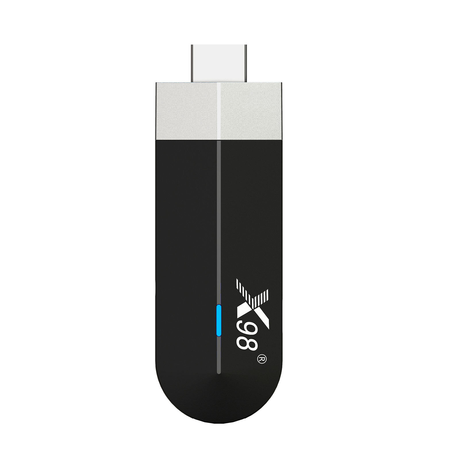 X98 S500 Android 11.0 Smart TV Stick UHD 4K Media Player Amlogic S905Y4 TV Dongle 4GB+32GB 2.4G/5G WiFi HDR10 H.265 VP9 Decoding Black 98*33*15mm