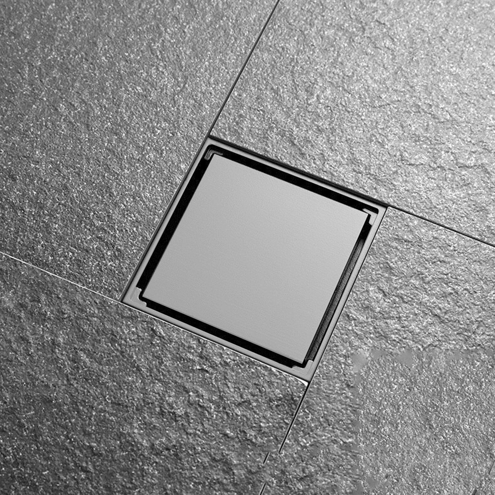 Квадратный слив в пол для душа с сетчатым фильтром Слив для дезодоранта из нержавеющей стали для ванной комнаты Скрытый слив в пол