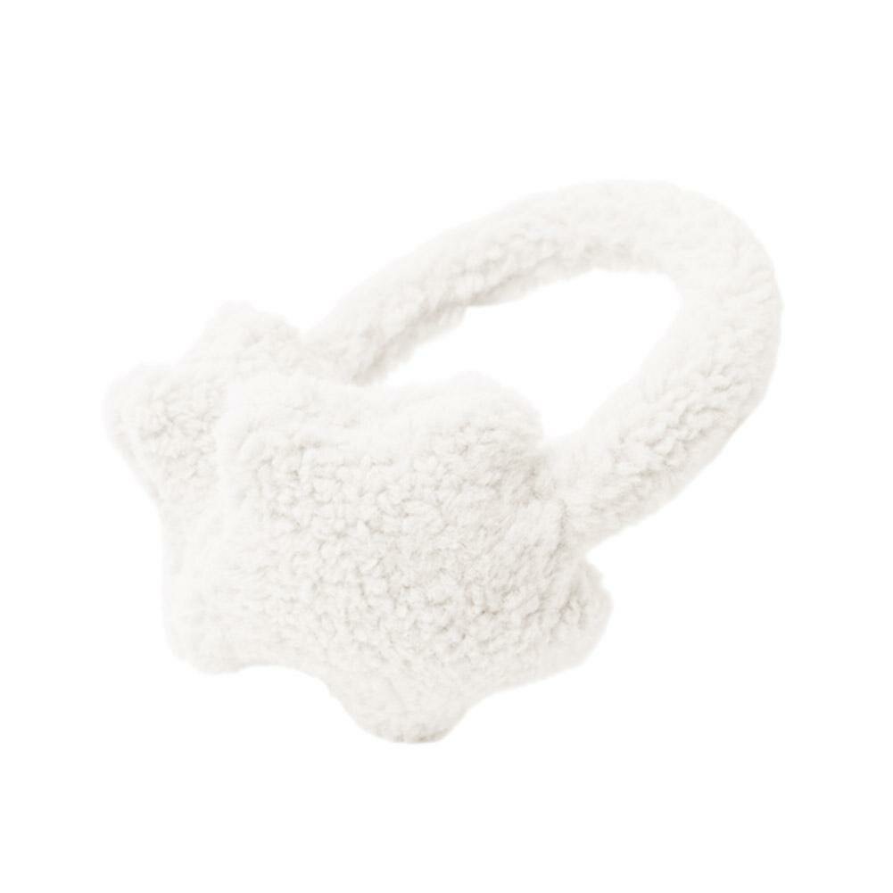 Женские зимние милые плюшевые теплые наушники со звездами для езды на велосипеде