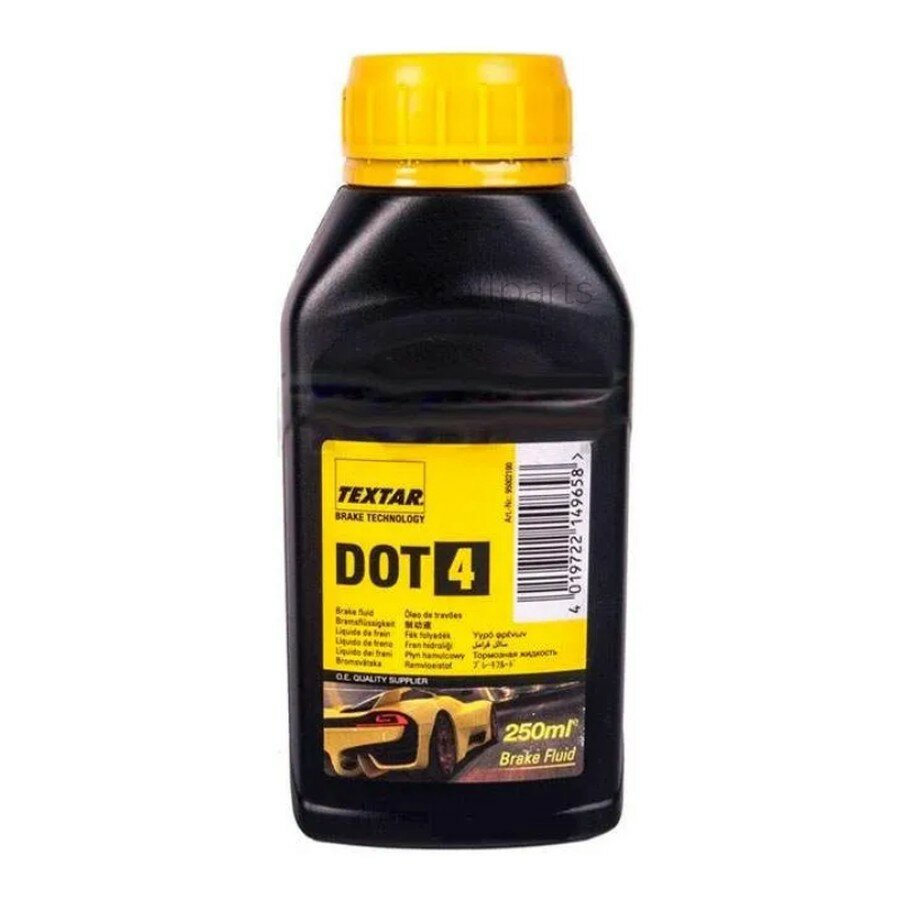 TEXTAR 95002100 Жидкость тормозная TEXTAR Universal DOT4 0,25 л 95002100