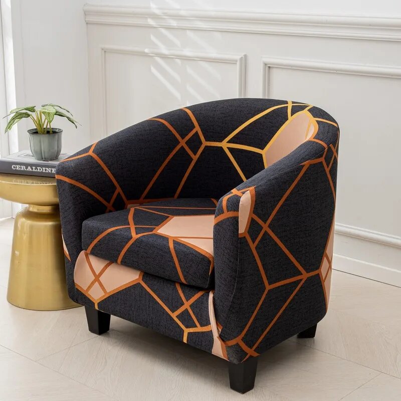 Чехол для стула MKZOOM, геометрический принт color 23