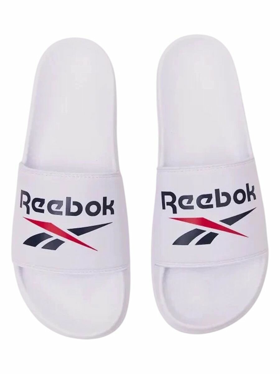 Шлёпанцы Reebok, размер соответствует размеру, белый — фото 1
