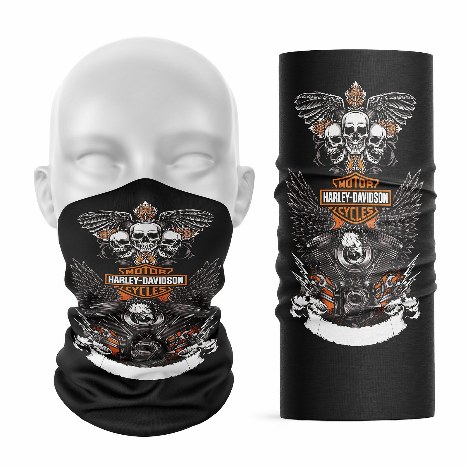 Harley-Davidson Мотомаска, размер: Универсальный, цвет: черный