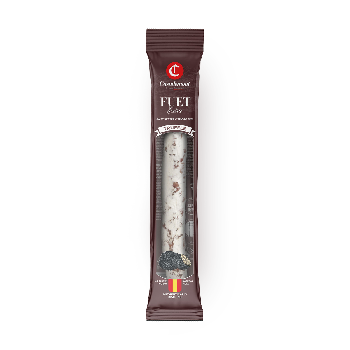 Колбаса Casademont Extra Фуэт, сыровяленая, с трюфелем, в флоу-паке, 110 г