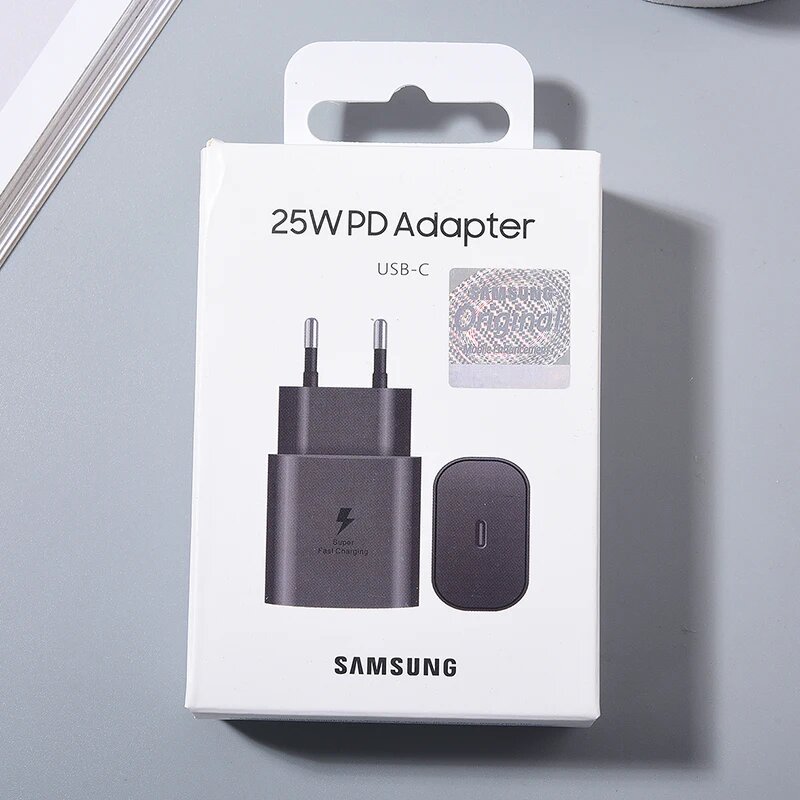 Оригинальное зарядное устройство Samsung 25 Вт/45 Вт, адаптер Super Fast Charge EU для Galaxy S26 Ultra S25Edge Z Fold Flip 7 6 A57 A37 M17