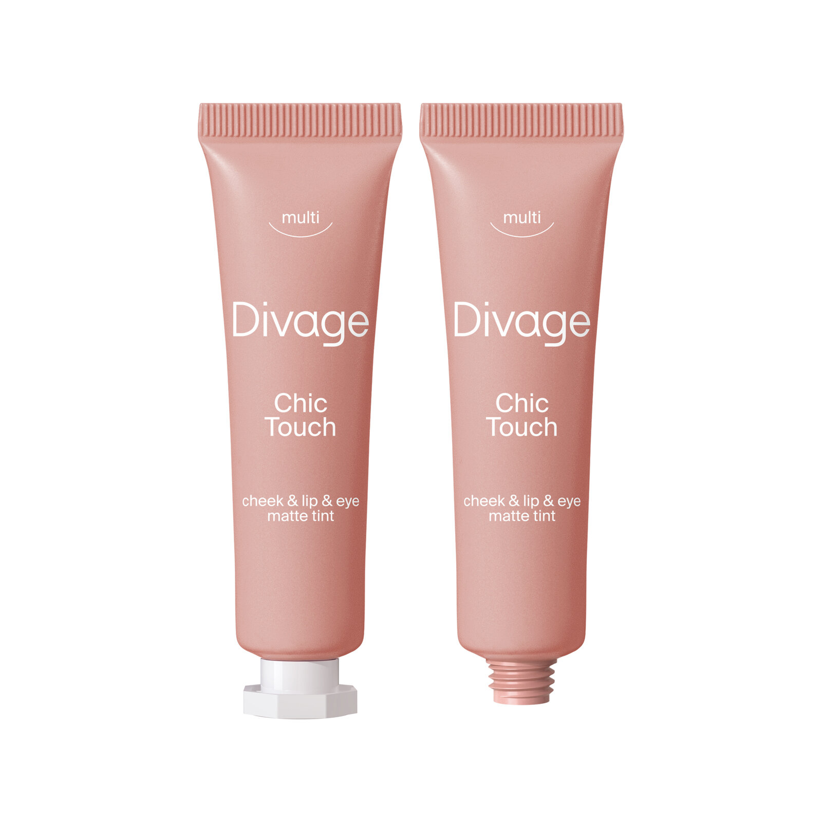 Кремовый Тинт Divage Chic Touch Matte Tint для щек, губ и глаз Тон 02 коричнево-розовый