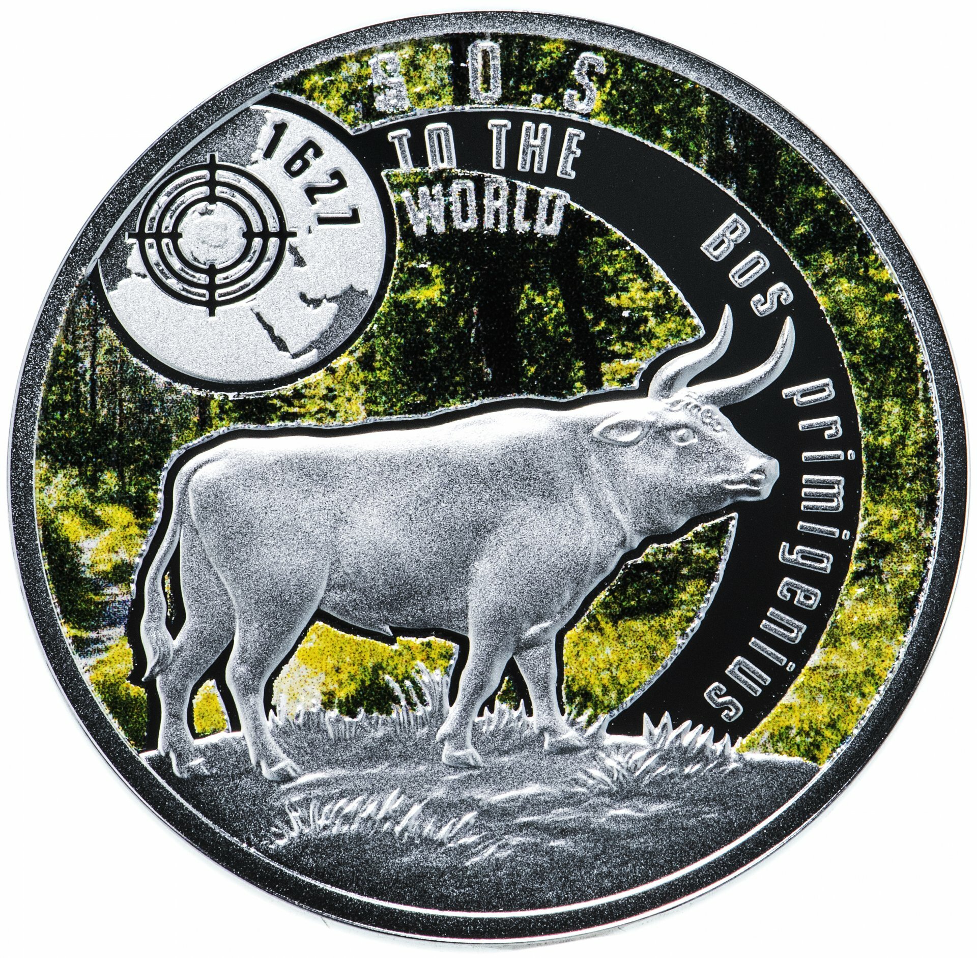 Остров Ниуэ 1 доллар 2016 "Тур", в футляре с сертификатом, Серебро 999, в сохранности Proof