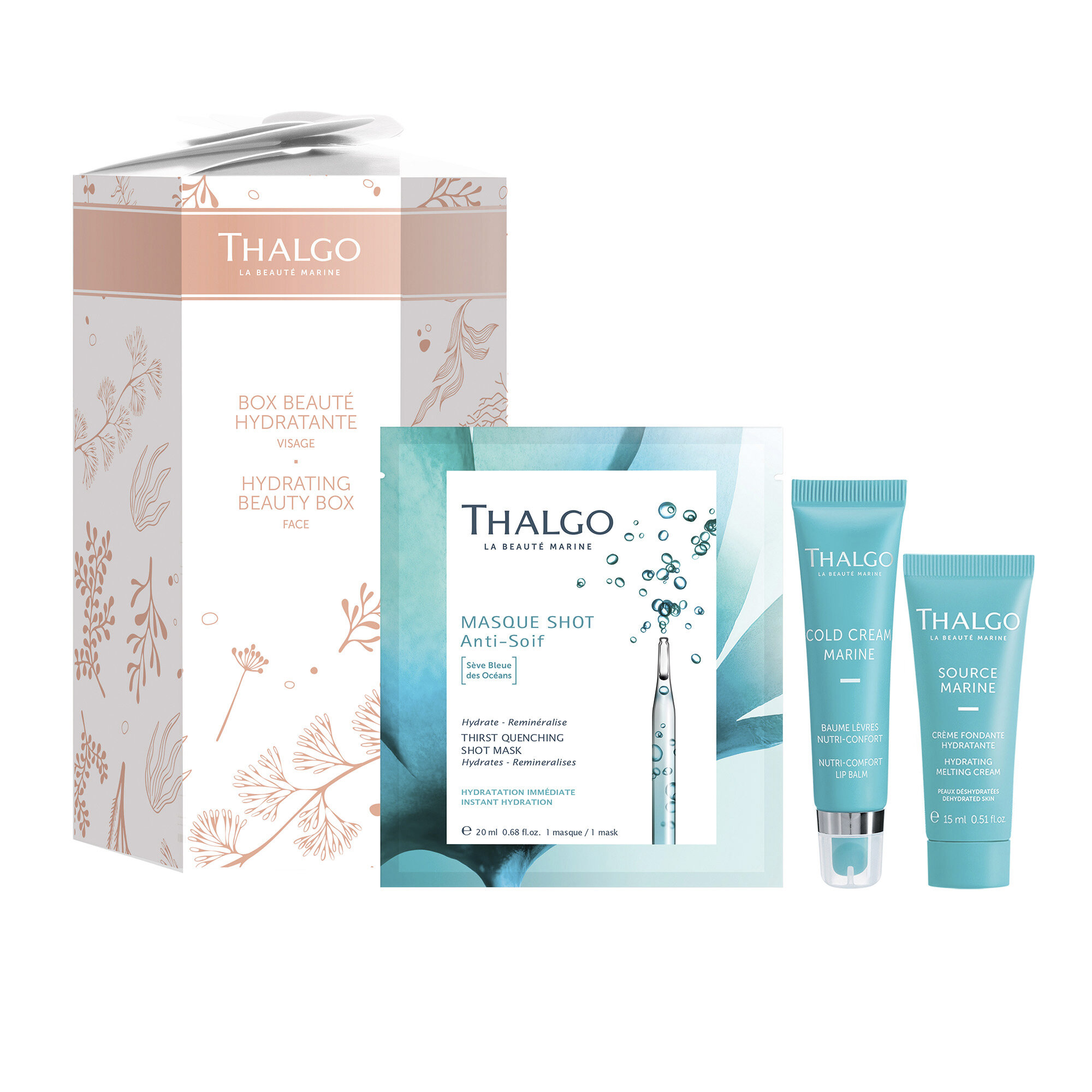 Подарочный набор Thalgo Абсолютное увлажнение кожи лица и губ 50 мл