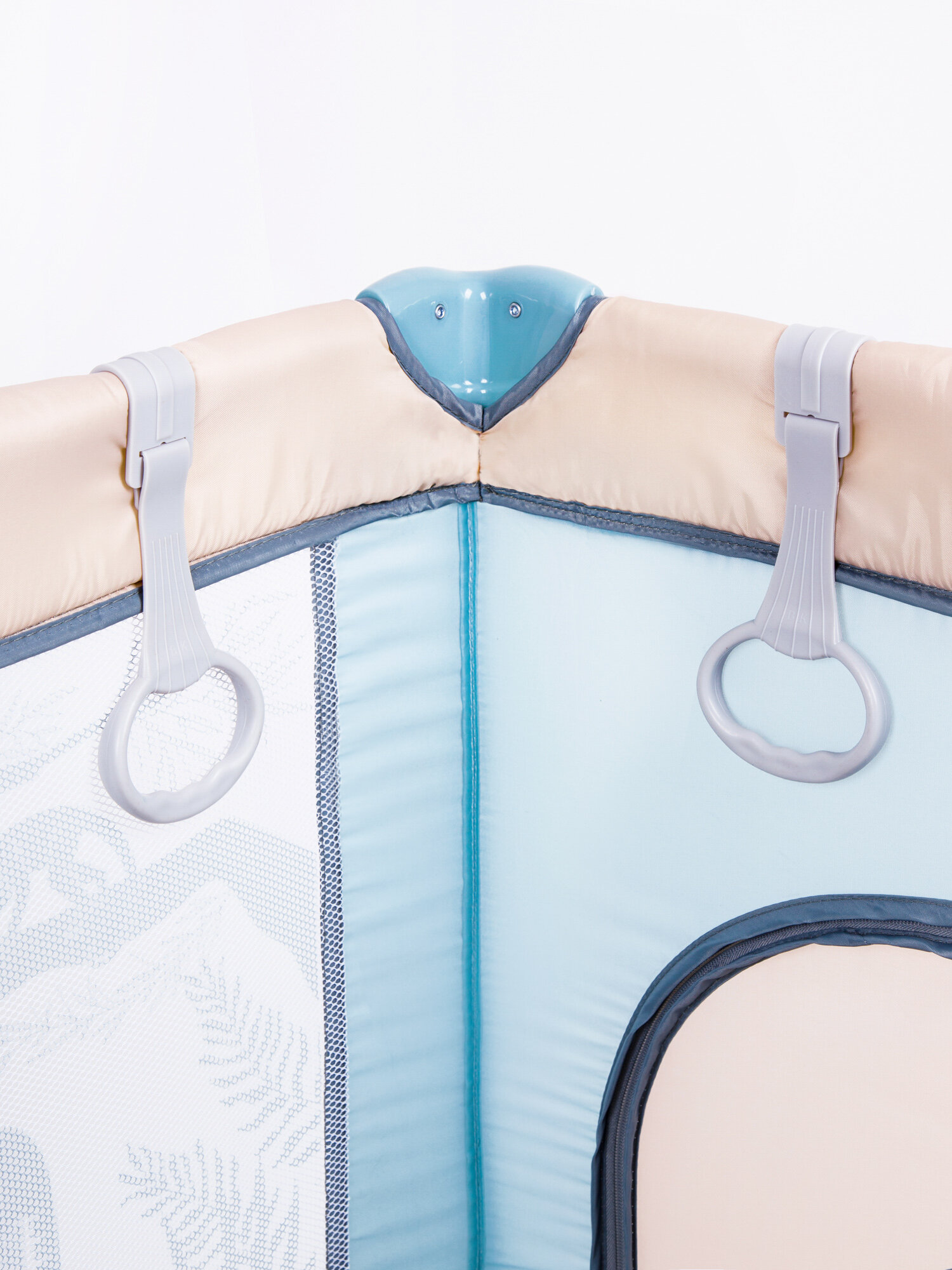 Кольца для манежа AmaroBaby, к-т 2 шт, светло-серые