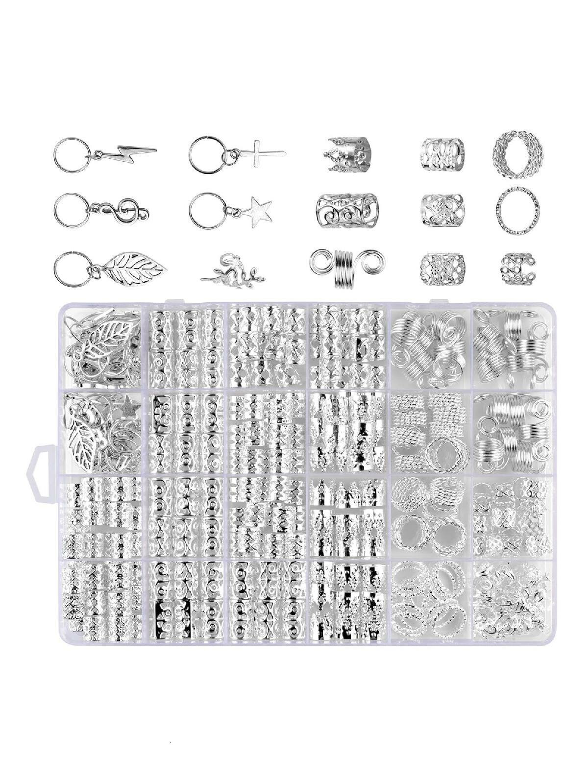 275шт Регулируемые Металлические Заколки для волос, кольца для волос, украшения для косичек, Дредов