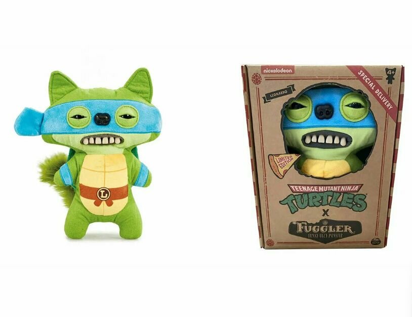 Fuggler Funny Ugly Monster Teenage Mutant Ninja Turtles/Черепашки-ниндзя Леонардо Плюшевая Игрушка