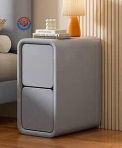 Тумба прикроватная узкая, компактная тумбочка с 2 ящиками 20х40х50 см, идеальна для маленькой квартиры и углового размещения, удобное хранение и экономия места