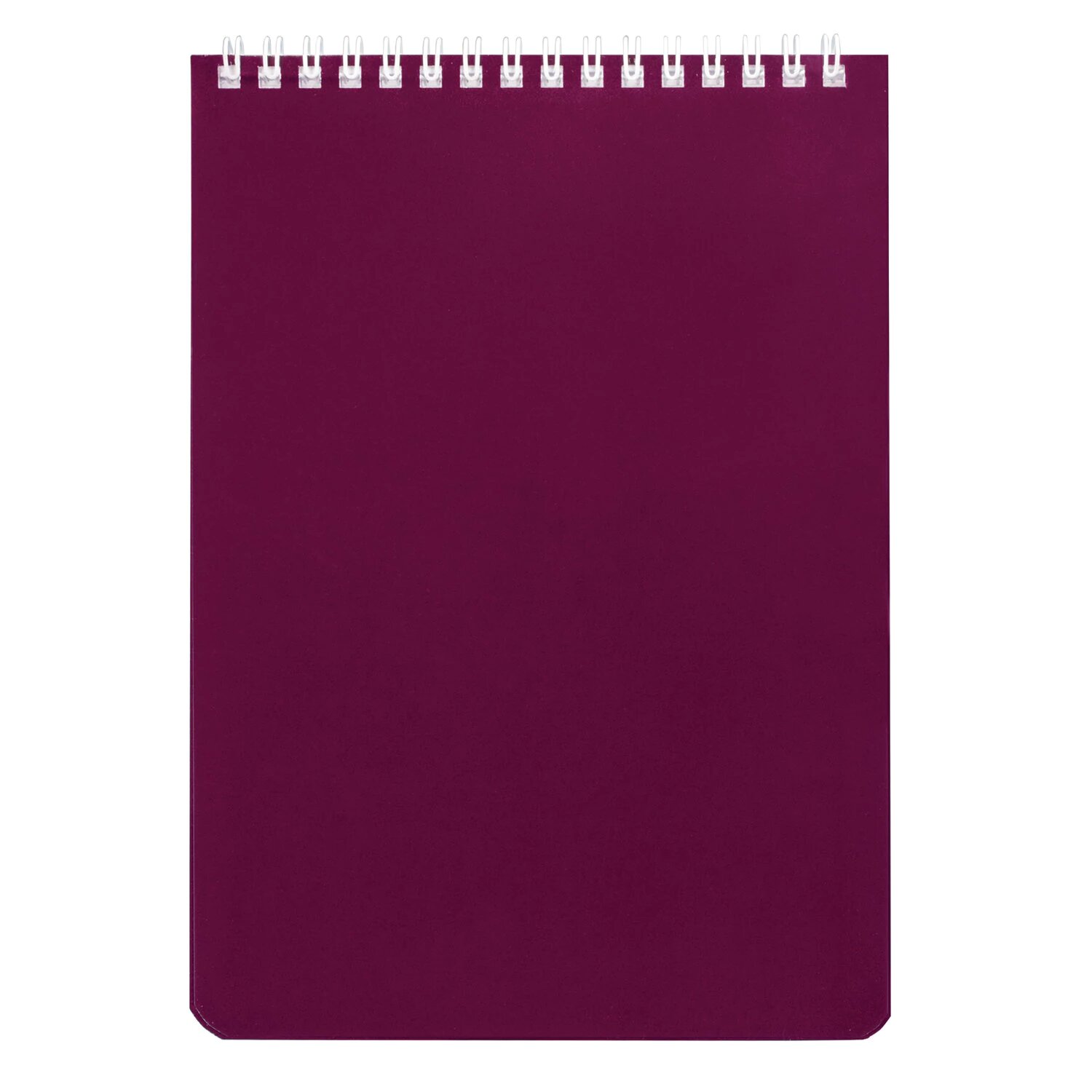 Блокнот А5 146205 мм, 60 л, гребень, перфорация на отрыв, лакированный, BRAUBERG, Бордовый, 111271, 4шт.