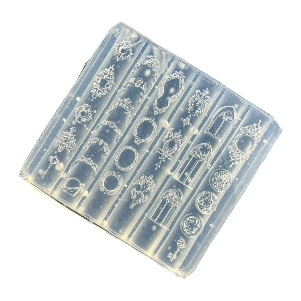 Замысловатая Барочная Силиконовая Форма Для Дизайна Ногтей Для DIY Floral Nail Manicure Mold