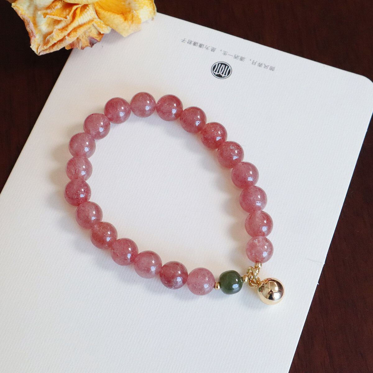 Браслет для гадания, YM Mall из нефрита и кроликом Серебро Привлекает удачу