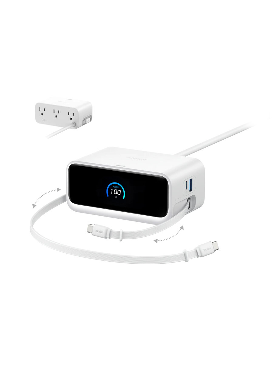 Anker Nano Charing Station (7-in-1) 100w A91C8, белый, повербанк зарядное устройство