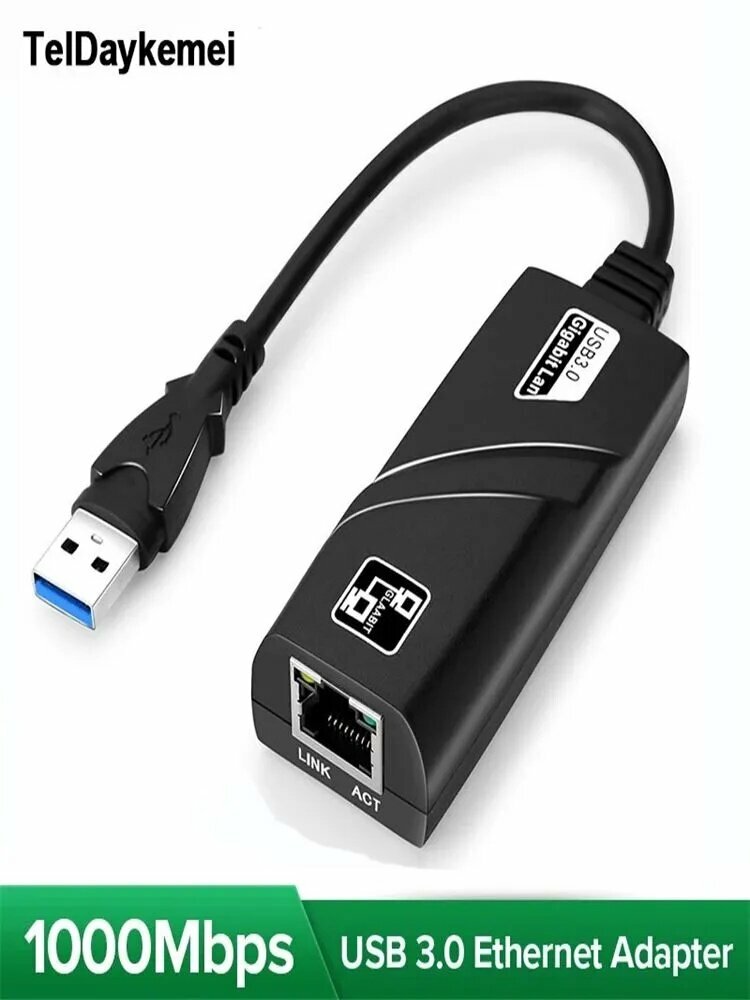 1000 Мбит/с проводной USB 3.0 на RJ45 Lan Ethernet адаптер RTL8153 сетевая карта для ПК Macbook Windows Laptop
